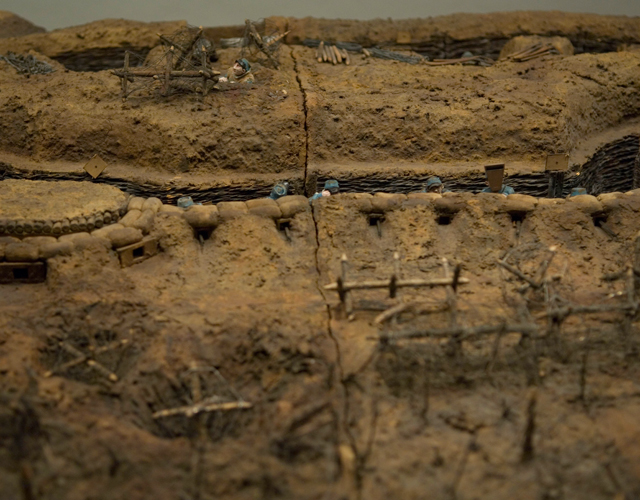 Scale model of a trench - Musée de l'Armée